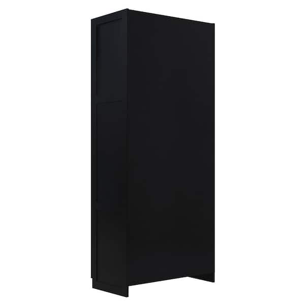 Black 1 door wardrobe store