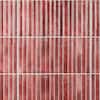 Ivy Hill Tile Mawr Red 5.9 in. x 11.81 in. Polished Fluted Ceramic Wall ...