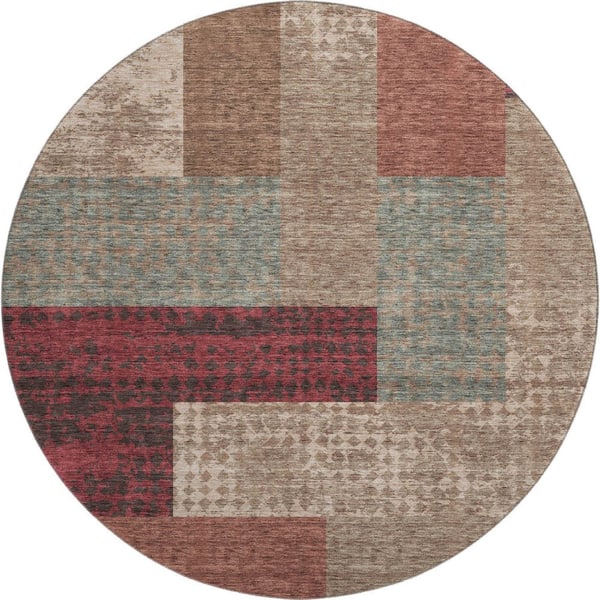 Addison Rugs Mayfield Premium Machine Washable Abstract AMF941 Mocha 8 ...