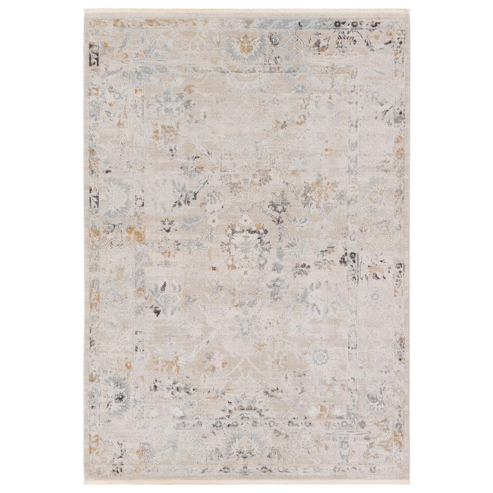 Jaipur Living Trifine 4 X 6 Floral Gray/Cream Area Rug RUG158406 - The ...