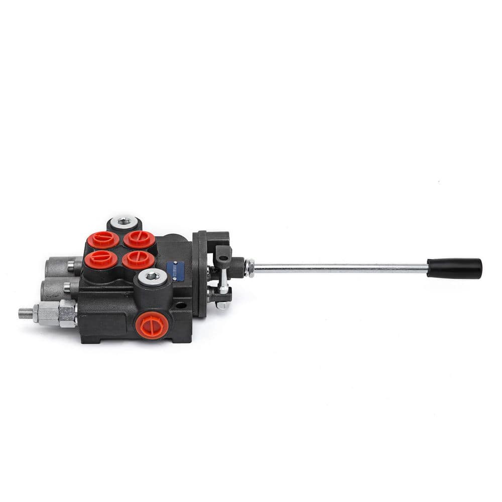 SKYSHALO Hydraulic Valve 2 Spool Hydraulic Joystick Control Valve 11 ...