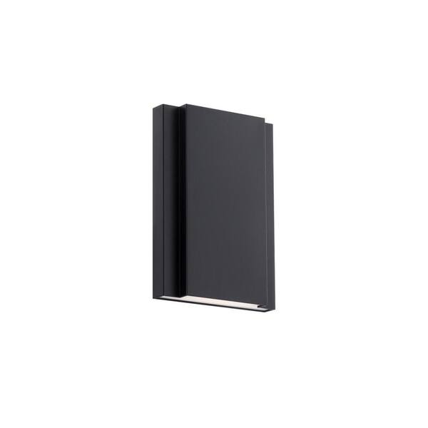 WAC Lighting Layne 5 in. 2-Light Black LED Wall Sconce with Selectable ...