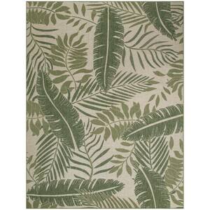 Nourison Garden Oasis Navy 5 ft. x 7 ft. Nature-inspired Contemporary ...