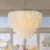 ALOA DECOR 6-Light 26 in. Coastal Capiz Seashells Chandeliers in ...