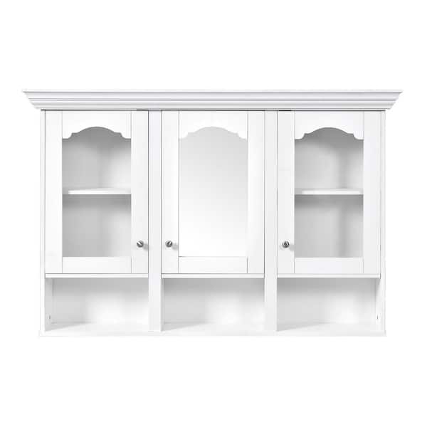Coporesell 47.6 in. W x 32 in. H Rectangular MDF Medicine Cabinet with ...