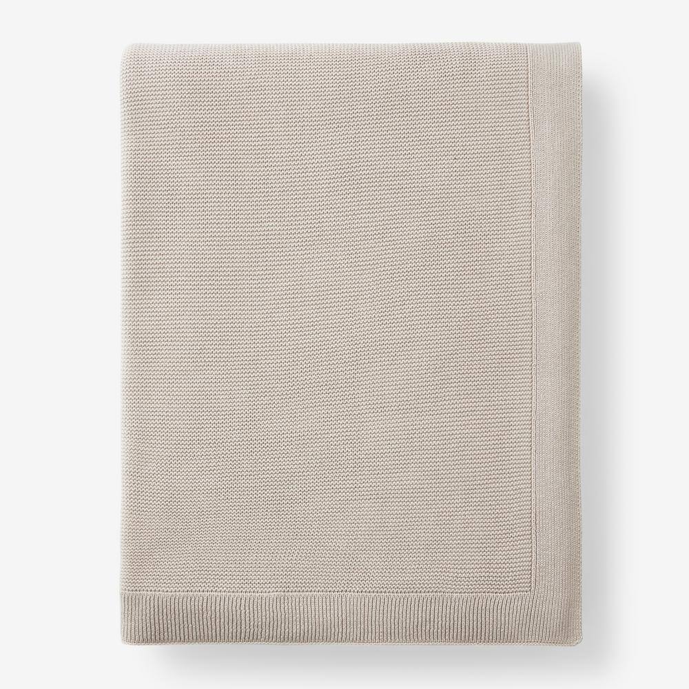 The Company Store Classic All Season Breathable Cotton Knit Taupe ...