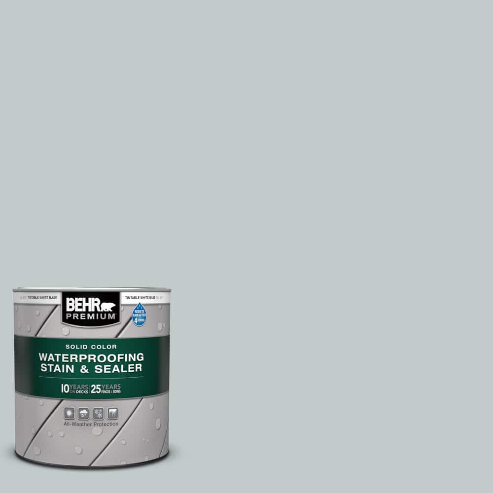 BEHR PREMIUM 1 qt. #730E-3 River Rock Solid Color Waterproofing ...