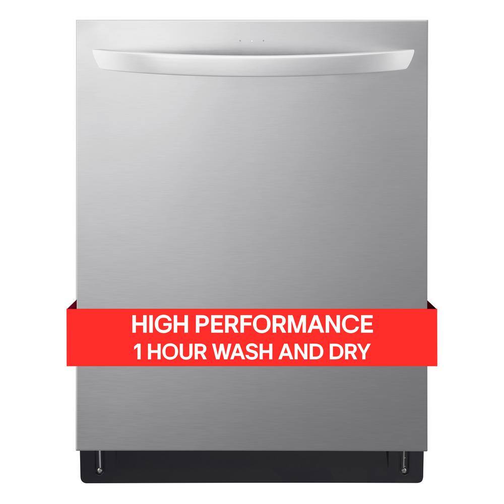 LG 24 in. Top Control Smart Wi-Fi Enabled Dishwasher, QuadWash Pro ...