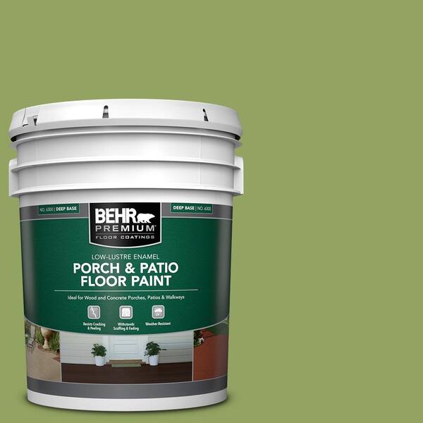 BEHR PREMIUM 5 gal. #PPU10-04 New Bamboo Low-Lustre Enamel Interior ...