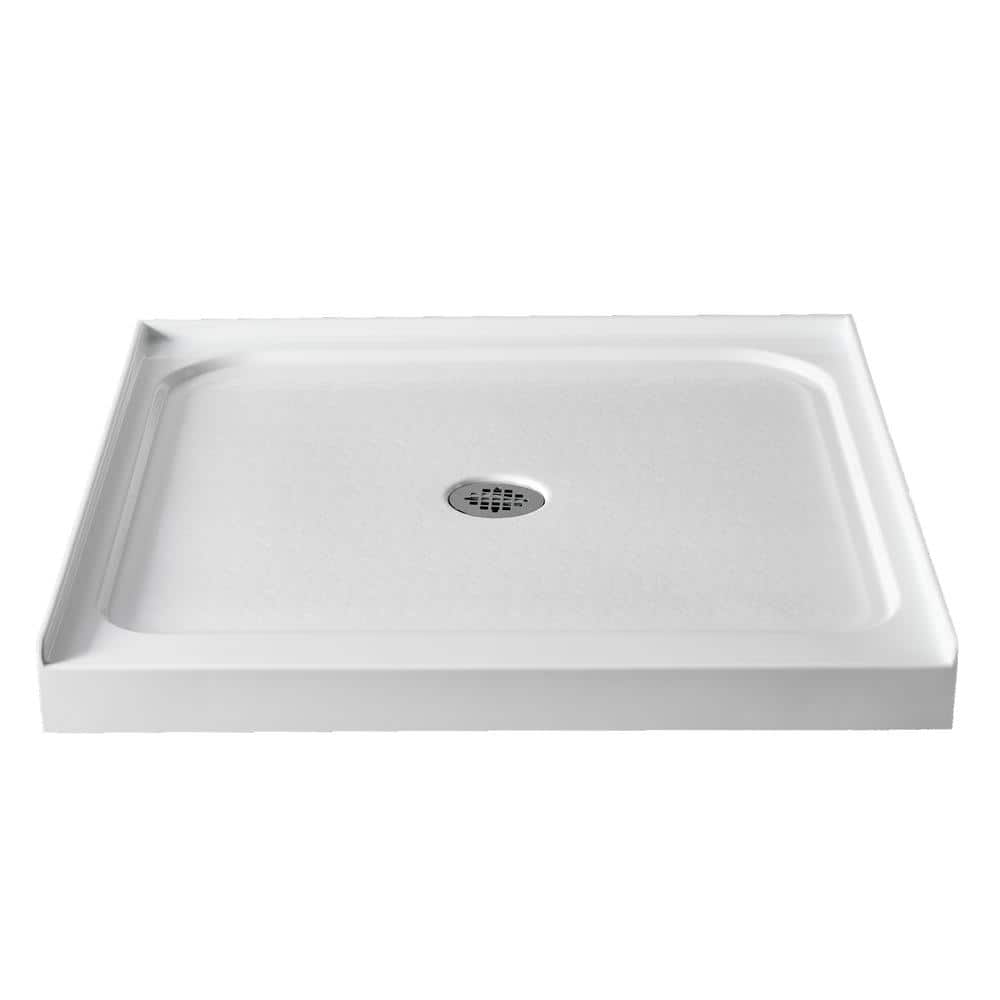 Getpro 36 in. L x 36 in. W Single Threshold Alcove Floor Shower Pan ...