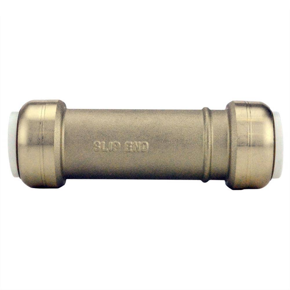 Tectite 3/4 in. Brass Push-to-Connect PVC Slip Repair Coupling ...