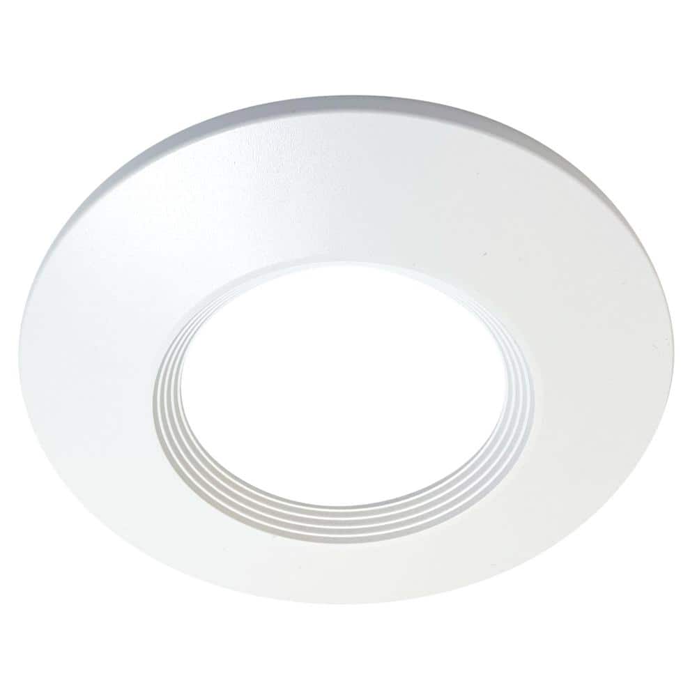 HALO JBD 4 in. Round Baffle Designer Trim in Paintable Matte White ...