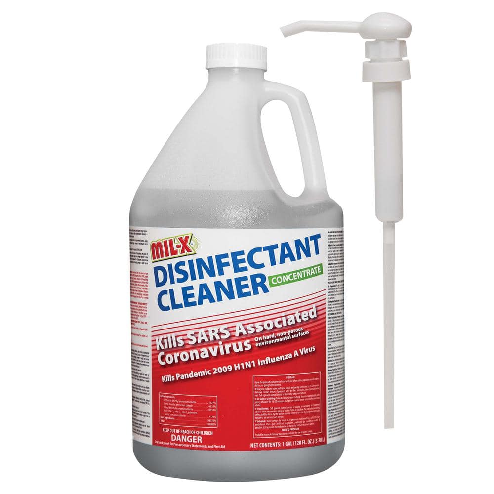 MIL-X 128 oz. Disinfectant Cleaner Concentrate DISIN-128 - The Home Depot