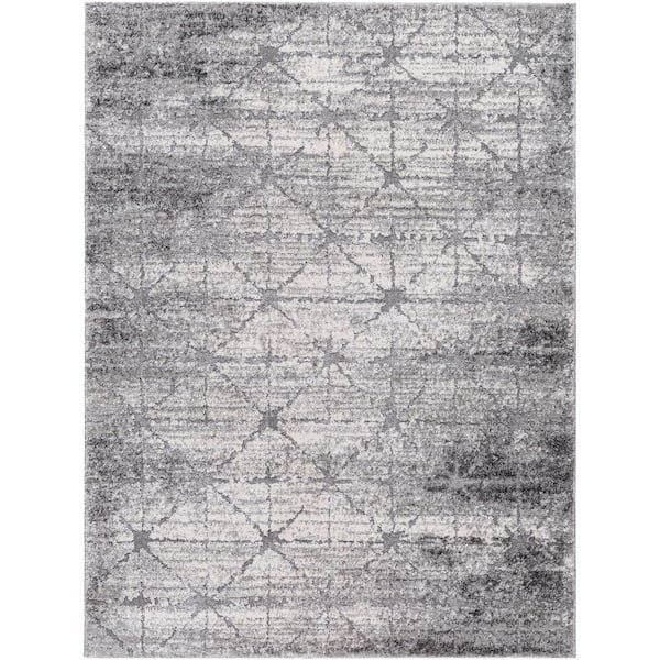 Livabliss Andorra Plus Gray ARP-2307 2 ft. x 2 ft. 11 in. Machine Woven ...