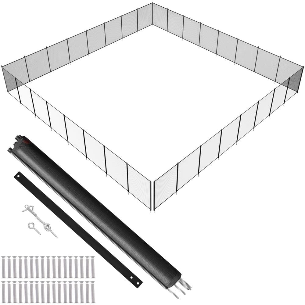 VEVOR Pool Fence 4 x 96 ft. Pool Fences for Inground Pools Removable ...
