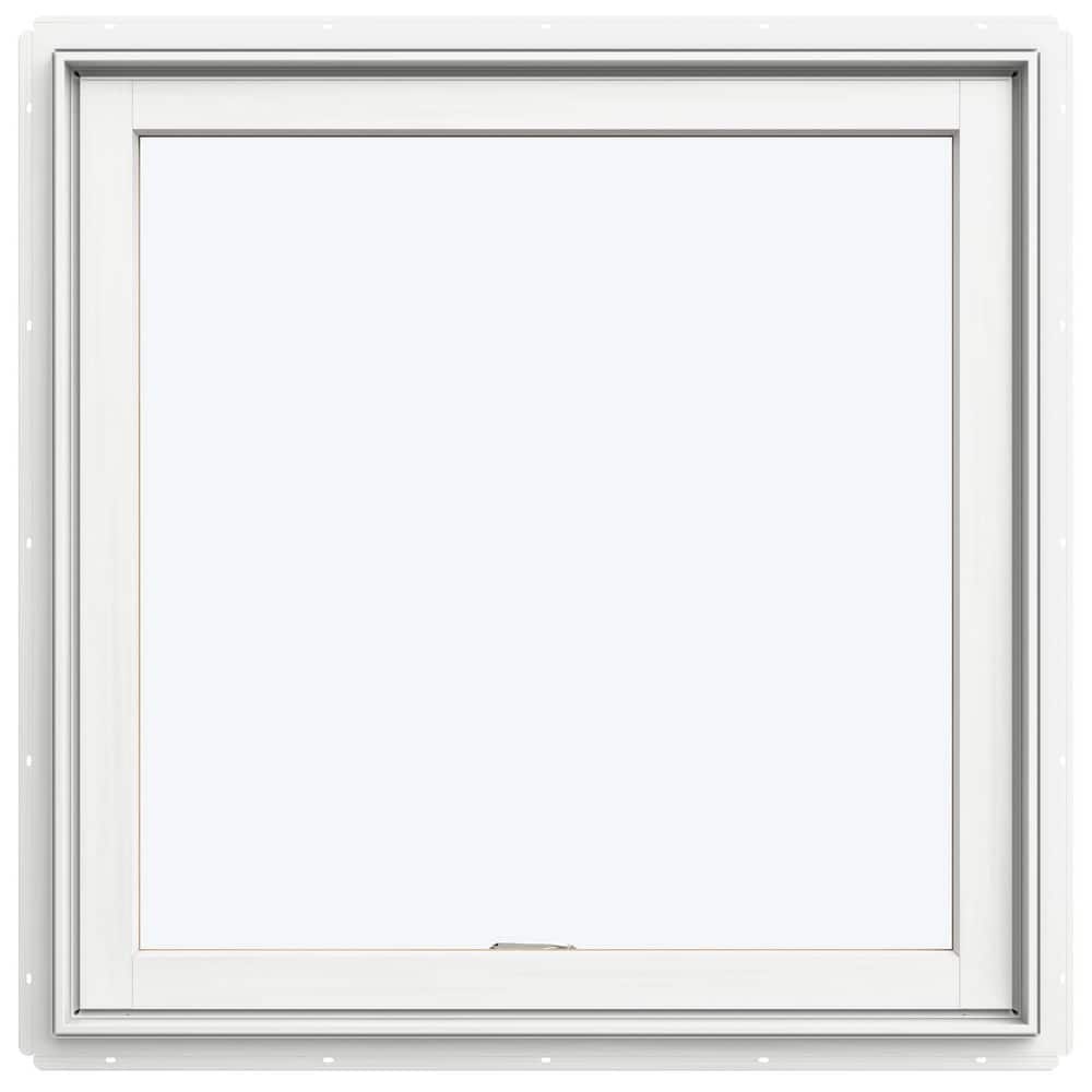 JELD-WEN 30 in. x 30 in. W-5500 Awning Wood Clad Window THDJW249400002 ...