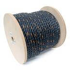 Rope King 5/8 in. x 140 ft. Solid Braided Poly Rope Blue and Red SBP ...