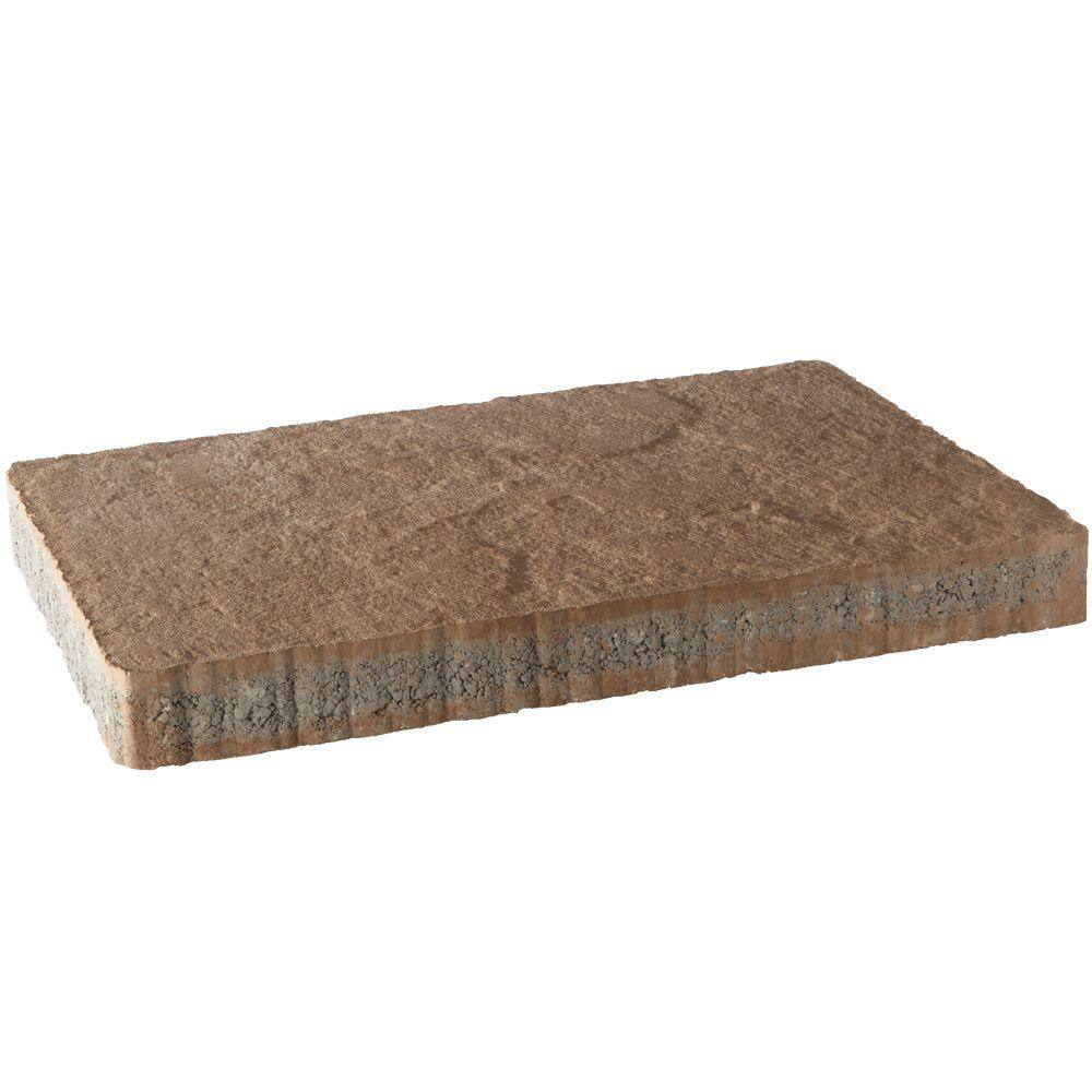 Pavestone Capriana Large 14 in. x 21 in. Hazelnut Concrete Step Stone ...