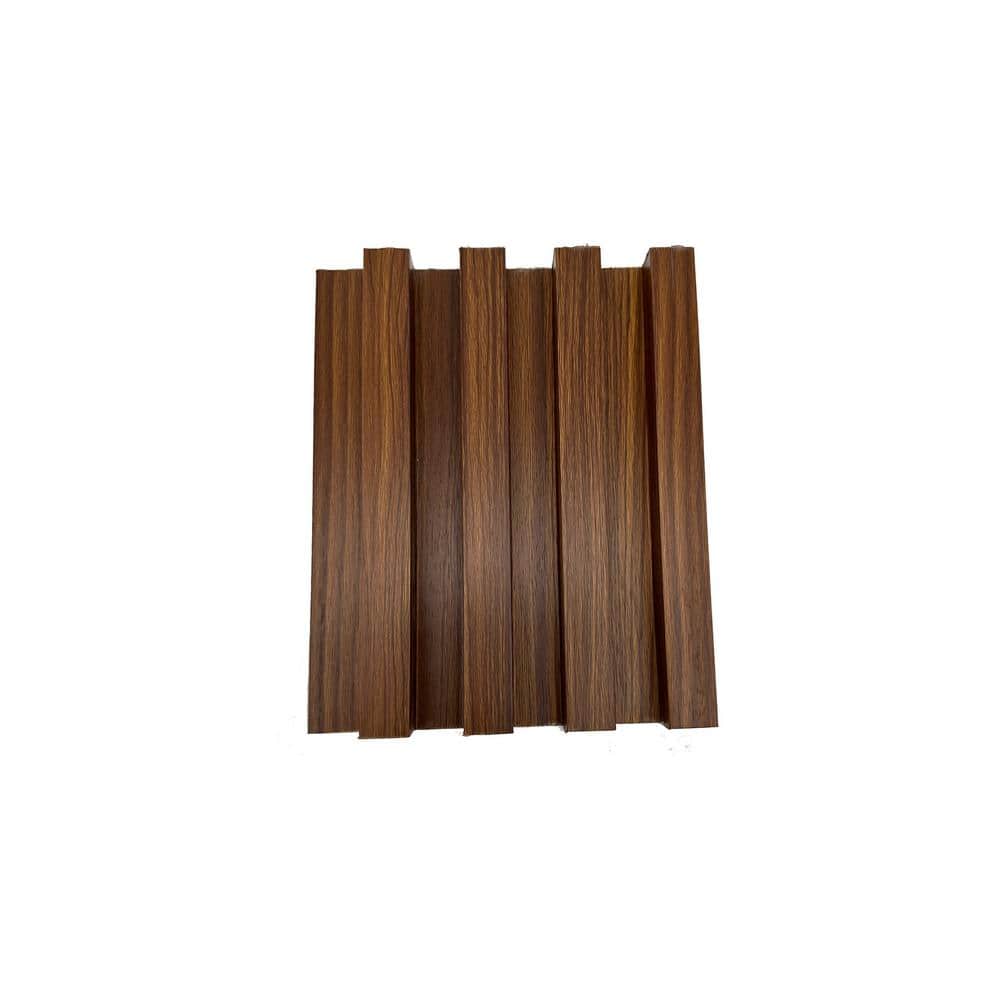 Ejoy 94.5 in. x 8.6 in. x 1 in. PVC Vinyl Indoor 4 Grid Cladding Panel ...