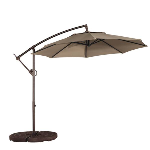Boyel Living 10 ft. Outdoor Cantilever Hanging Patio Umbrella ...