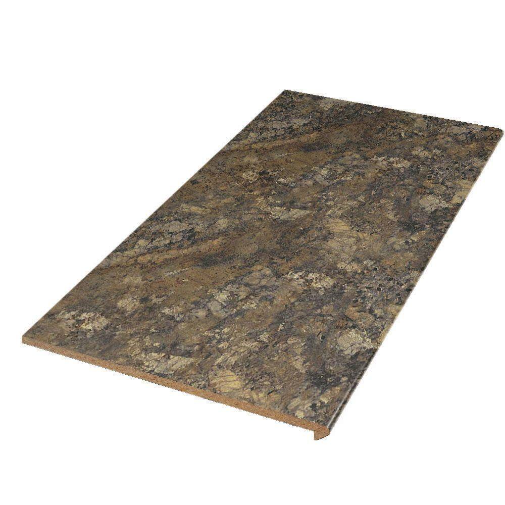 Hampton Bay 8 ft. Laminate Countertop in Summer Carnival with Tiburon ...