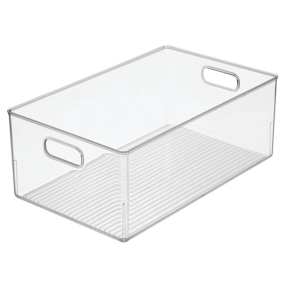 iDesign Bath Large Bin Clear 03667CC - The Home Depot