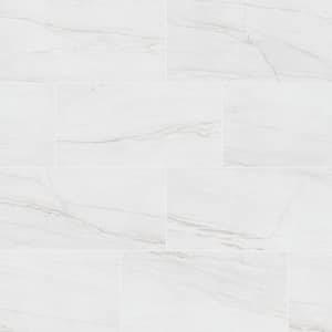 MSI Blanca White 24 in. x 48 in. Polished Porcelain Marble Look Floor ...