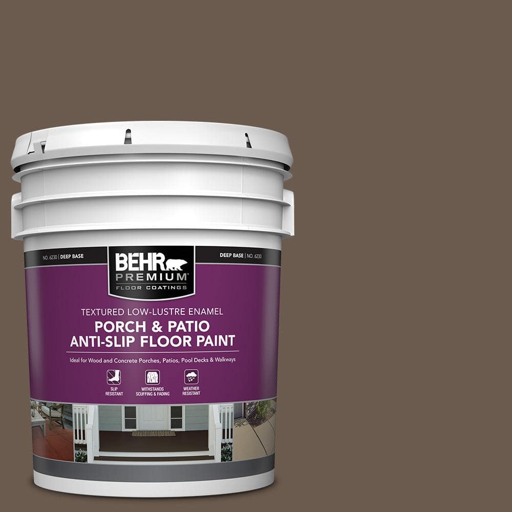BEHR PREMIUM 5 gal. #PPU5-02 Aging Barrel Textured Low-Lustre Enamel ...