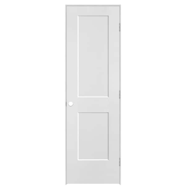 Masonite 24 in. x 80 in. 2-Panel Logan Left-Hand Hollow Core Primed ...