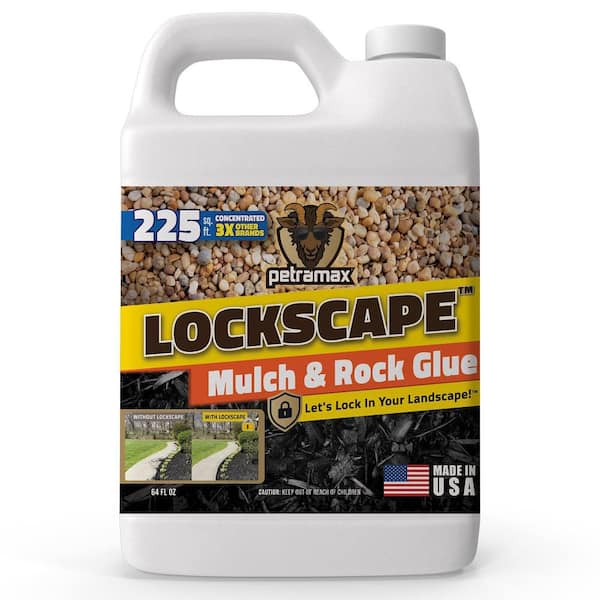 PETRAMAX 64 oz. Outdoor Mulch and Rock Glue Concentrate for Landscaping ...