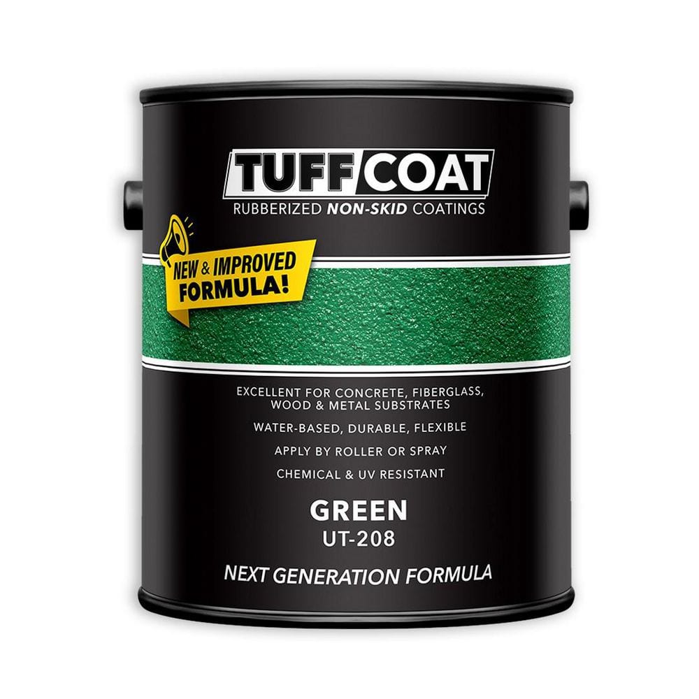 TUFF COAT UT-208 1-Gl Green Interior/Exterior, Concrete/Wood/Fiberglass ...