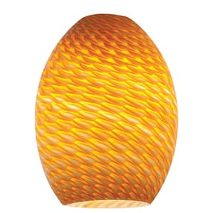 Access Lighting 4.5 in. Amber Glass Shade 969ST-AMB - The Home Depot