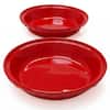 Chantal Deep 9.5 in. True Red Round Ceramic Pie Dish (2-Pack) 93-PDD24 ...