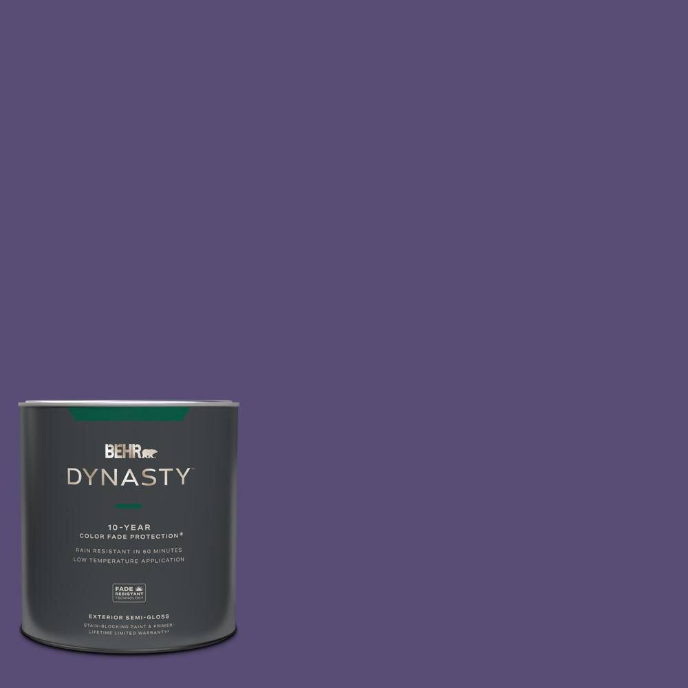 BEHR DYNASTY 1 qt. #MQ5-42 Perpetual Purple Semi-Gloss Exterior Stain ...