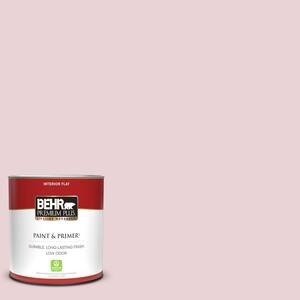 BEHR ULTRA 1 qt. #S130-1 Beloved Pink Extra Durable Flat Interior Paint ...