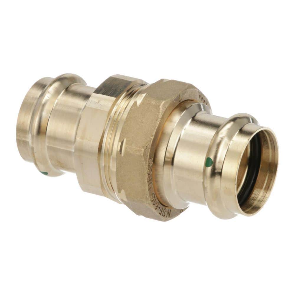 Viega ProPress 1-1/2 in. Press Zero Lead Bronze Union 79145 - The Home Depot