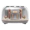 HADEN Heritage 1500-Watt 4-Slice Steel and Copper Wide Slot Retro ...