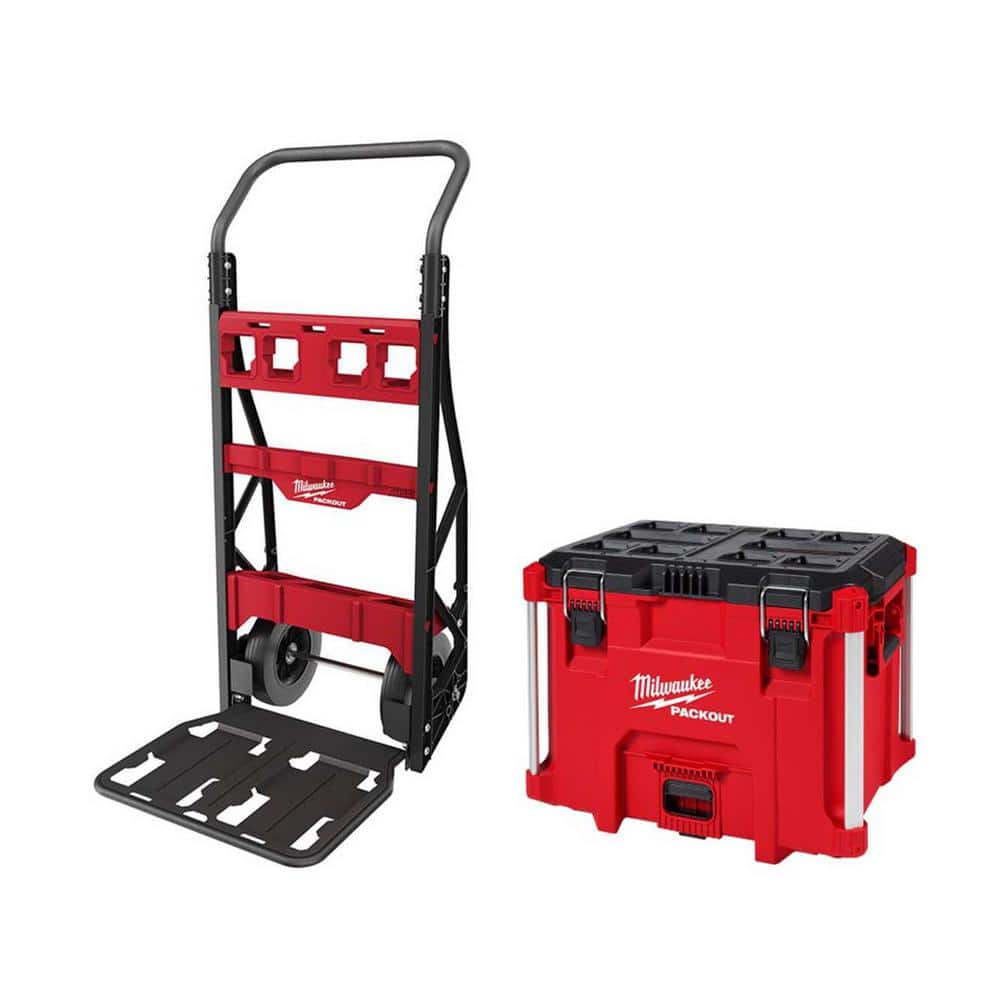 Reviews for Milwaukee PACKOUT 20 in. 2-Wheel Utility Cart with PACKOUT ...