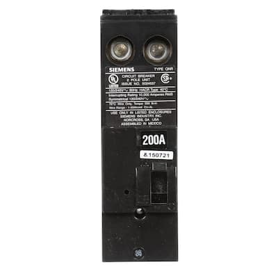 Siemens 200 Amp Double-Pole 10kA Type QS Multi-Family Main Breaker QS2200