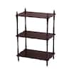 MEGA HOME 6 in. W x 23 in. H x 14 in. D Cherry Free Standing Shelf ...