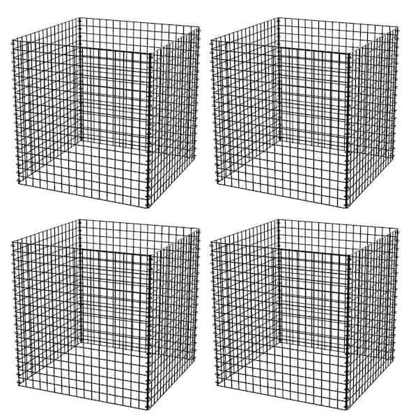 MOEPISY (4 Pack) Wire Plant Protectors, 14.8"L x 14.8"W x 15.7"H, for ...