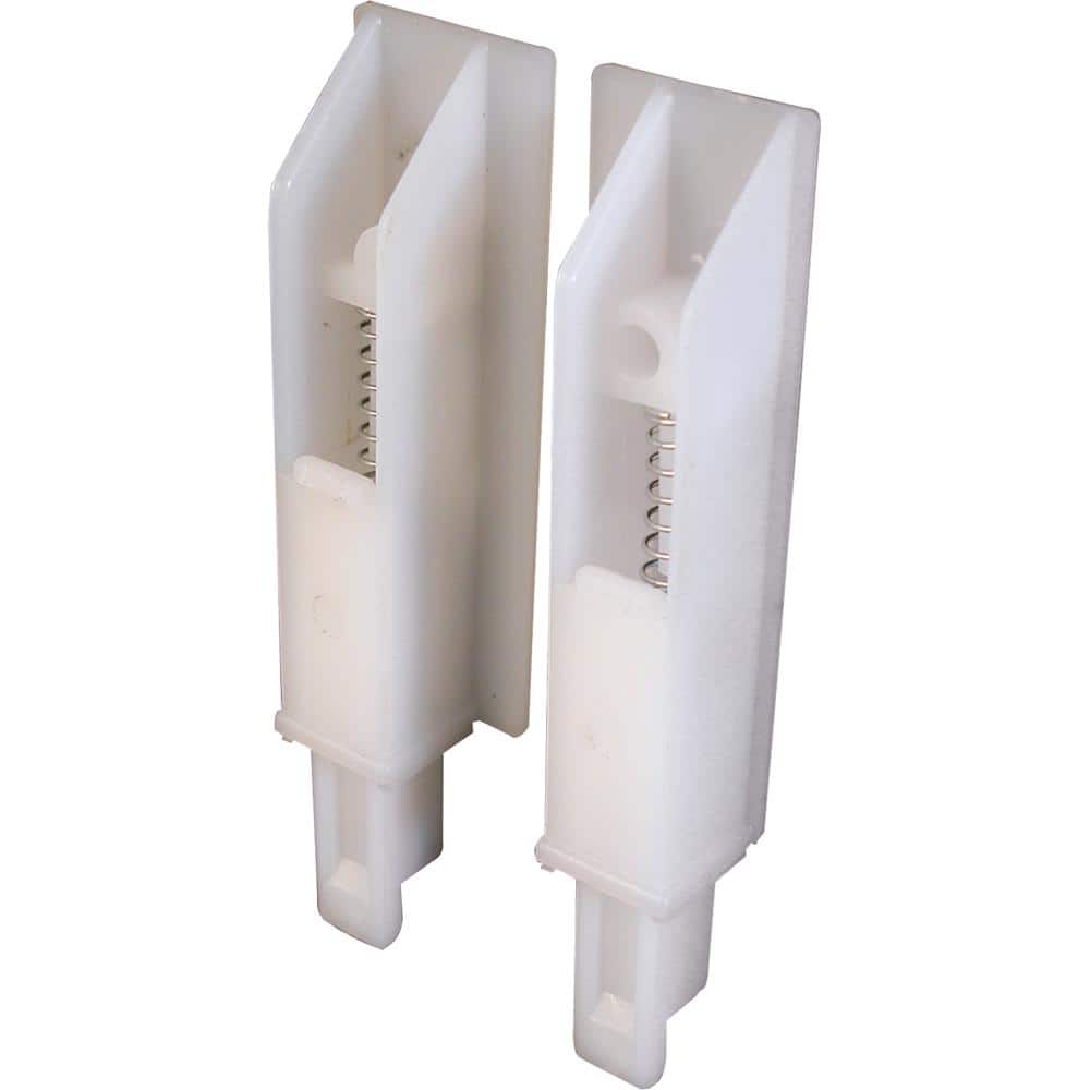 Prime-Line White Plastic, Sliding Panel Door Bottom Guides (2-pack) N ...