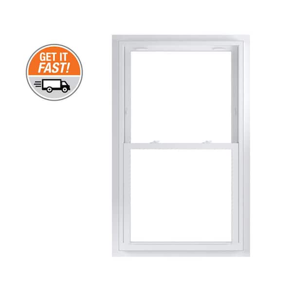 American Craftsman 37.75 in. x 56.75 in. 70 Series White Double Hung ...