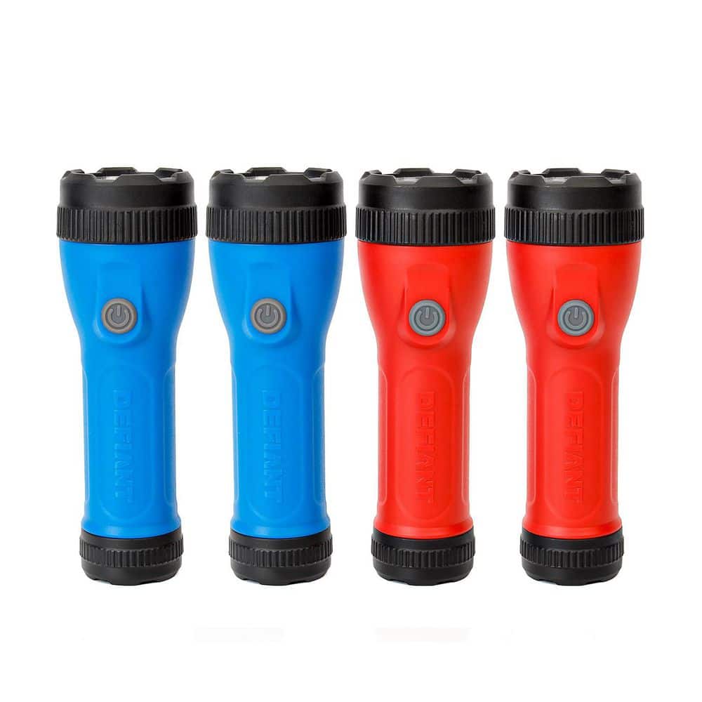 Defiant 75 Lumens Flashlight (4-Pack) 23FL0302 - The Home Depot