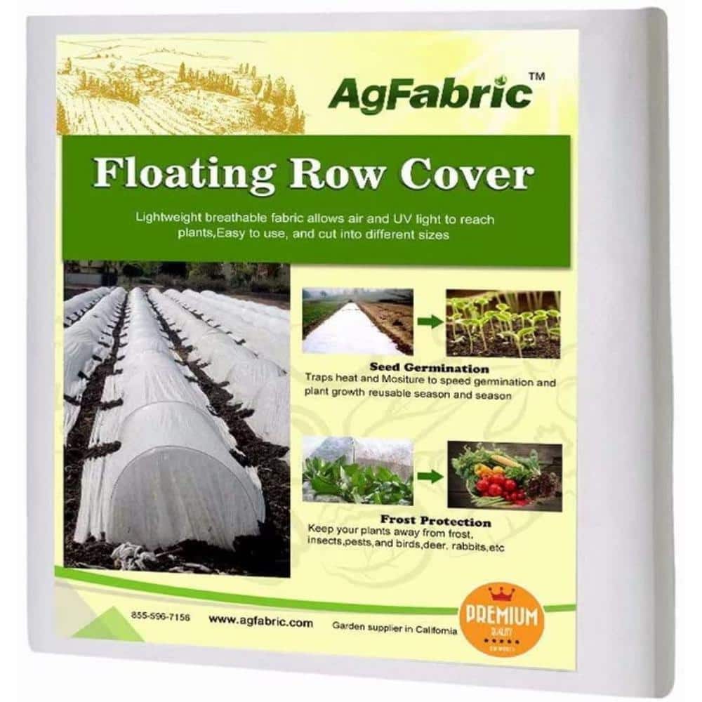 Agfabric Floating Row Covers 7 ft. x 100 ft. 0.9oz. Plant Covers Freeze ...