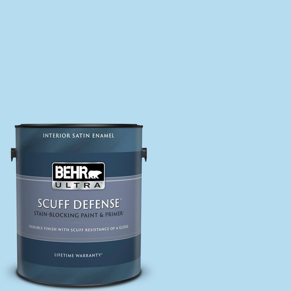 BEHR ULTRA 1 gal. #P500-2 Seashore Dreams Extra Durable Satin Enamel ...