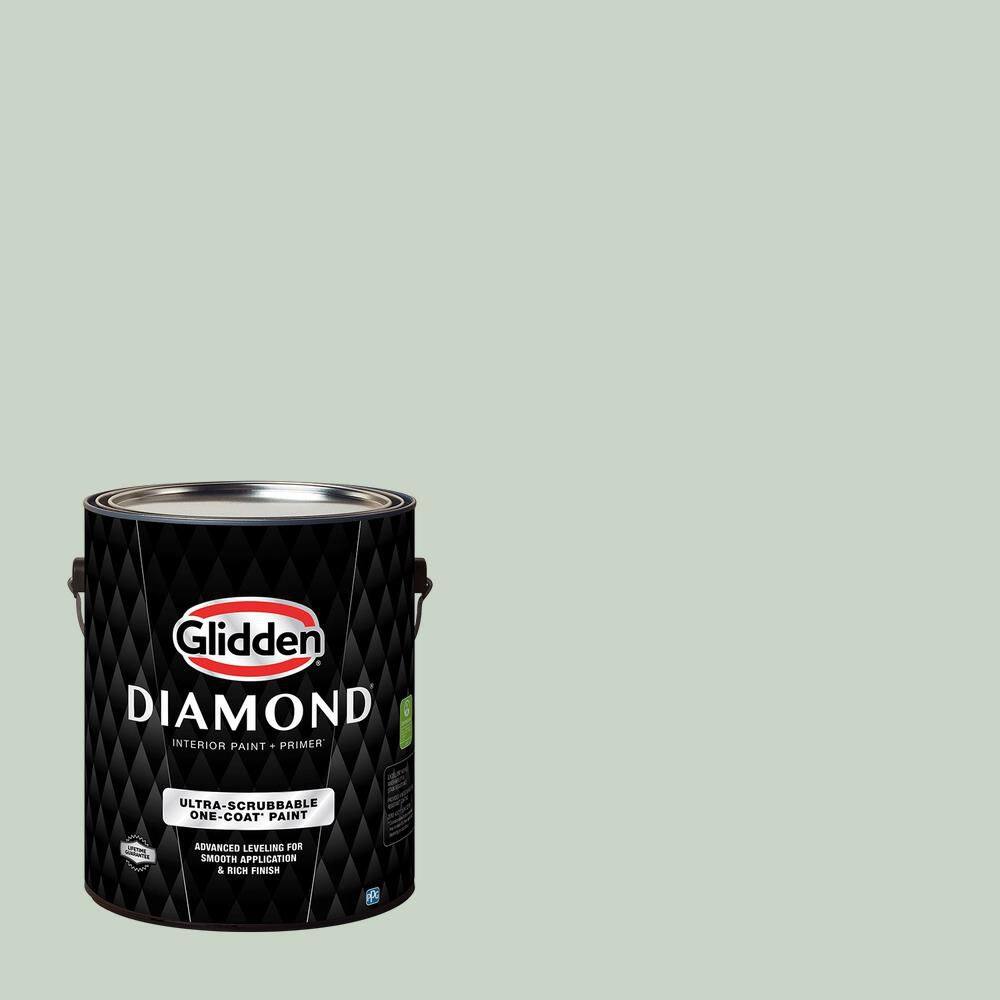 Glidden Diamond 1 gal. PPG1129-2 Falling Star Satin Interior Paint with ...