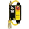 Yellow Jacket 2 ft. 12/3 SJTW In-Line GFCI Heavy-Duty Cord with Power ...