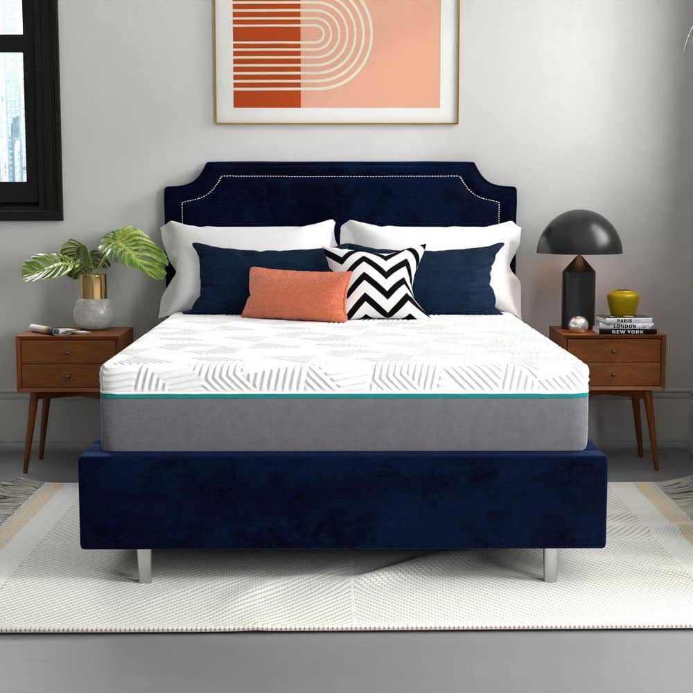 EARLY BIRD CopperCool Performance King Medium Hybrid 12 in. Mattress ...
