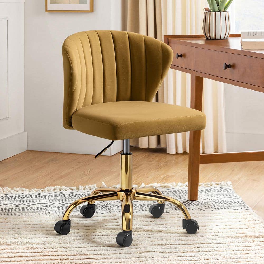 JAYDEN CREATION Ilia Modern Velvet up to 35 in. Swivel Adjustable ...